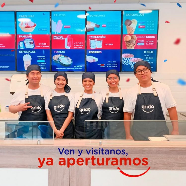 Cadena argentina de heladerías Grido abre su primer local en Lima