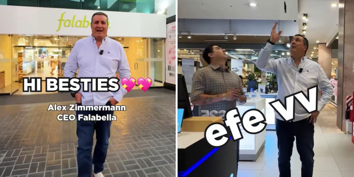 ¡CEO de Falabella enciende las redes! Se une a trend viral para ...