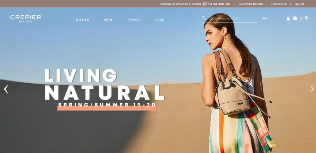 Perú: Crepier lanzó su nueva tienda online