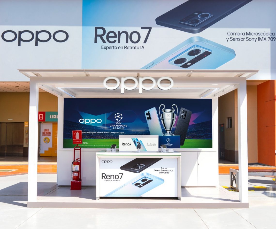 OPPO abre zonas de experiencia en cuatro centros comerciales y repartirá premios