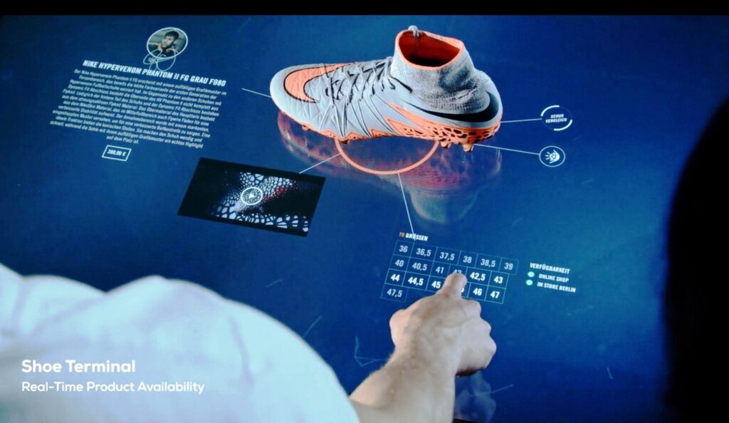 Nike crea una nueva experiencia interactiva de compra en sus tiendas