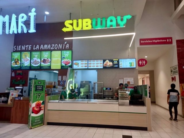 Subway inaugura un nuevo local en concurrido centro comercial de Lima