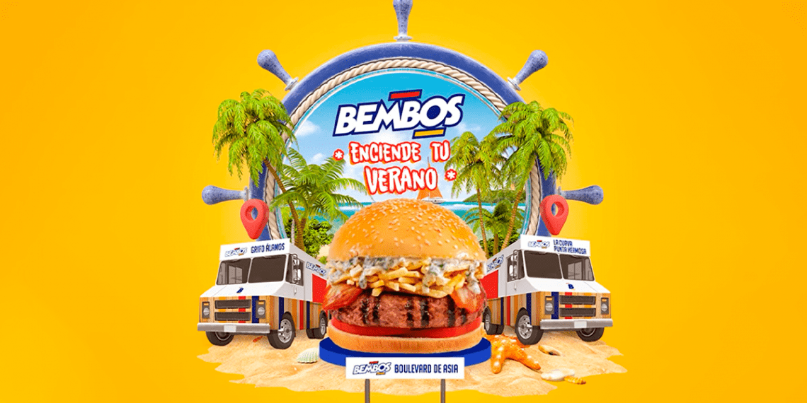 Bembos llega este verano a las playas de Lima con sus novedosos food trucks