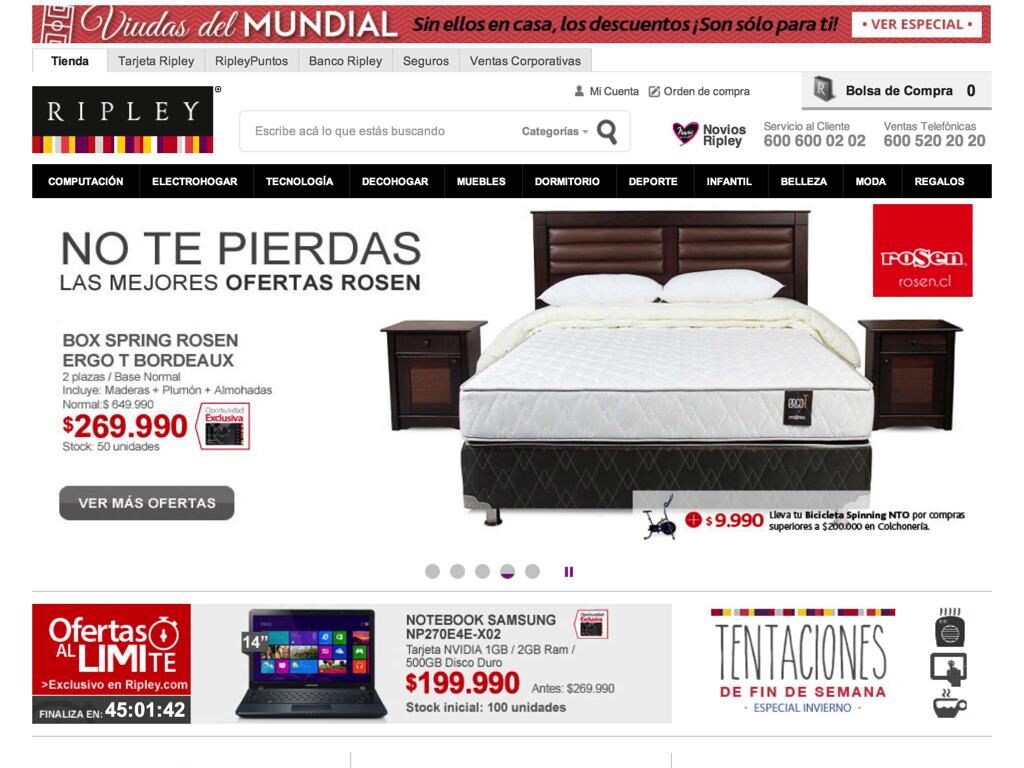 Ripley mejora su venta online en Perú y Chile | Peru Retail