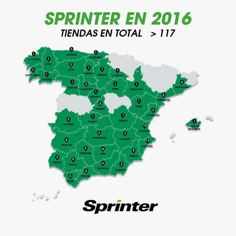 Sprinter cierra el año con 117 locales en España | Perú Retail