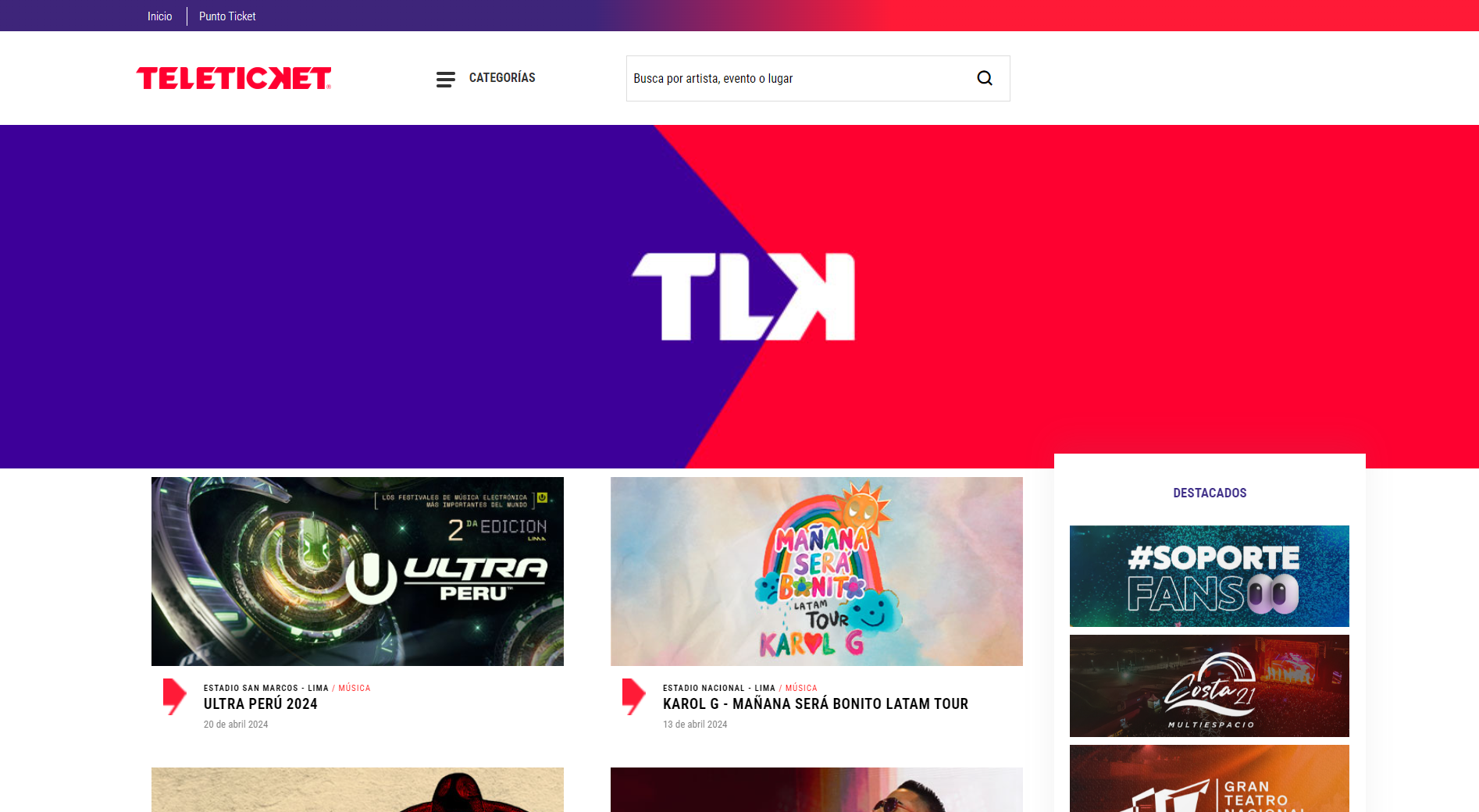 Alemana CTS Eventim y Sony Music sellan la compra de Teleticket en Perú