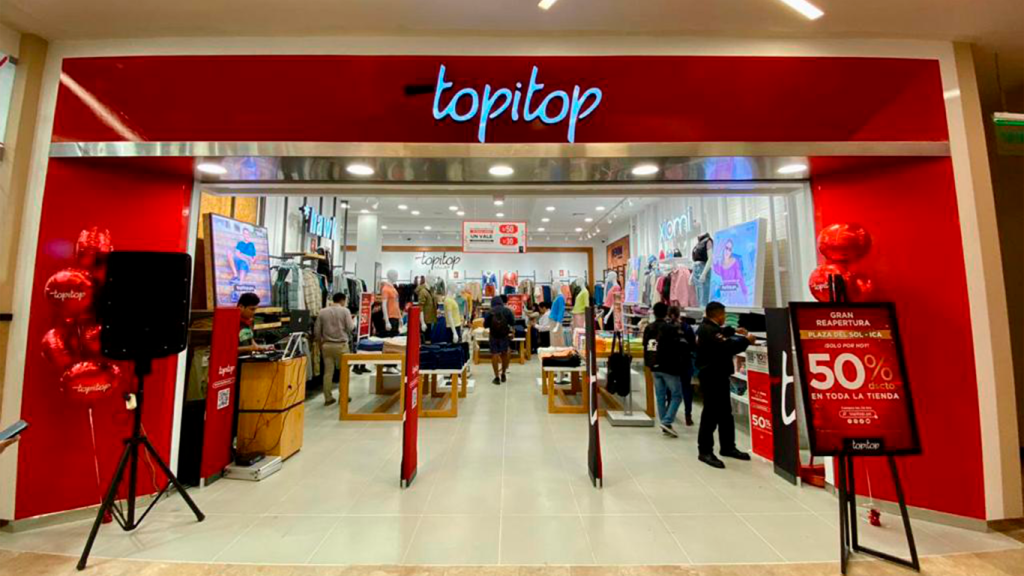 Topitop fortalece su presencia en Perú con la reapertura de una de sus tiendas más emblemáticas