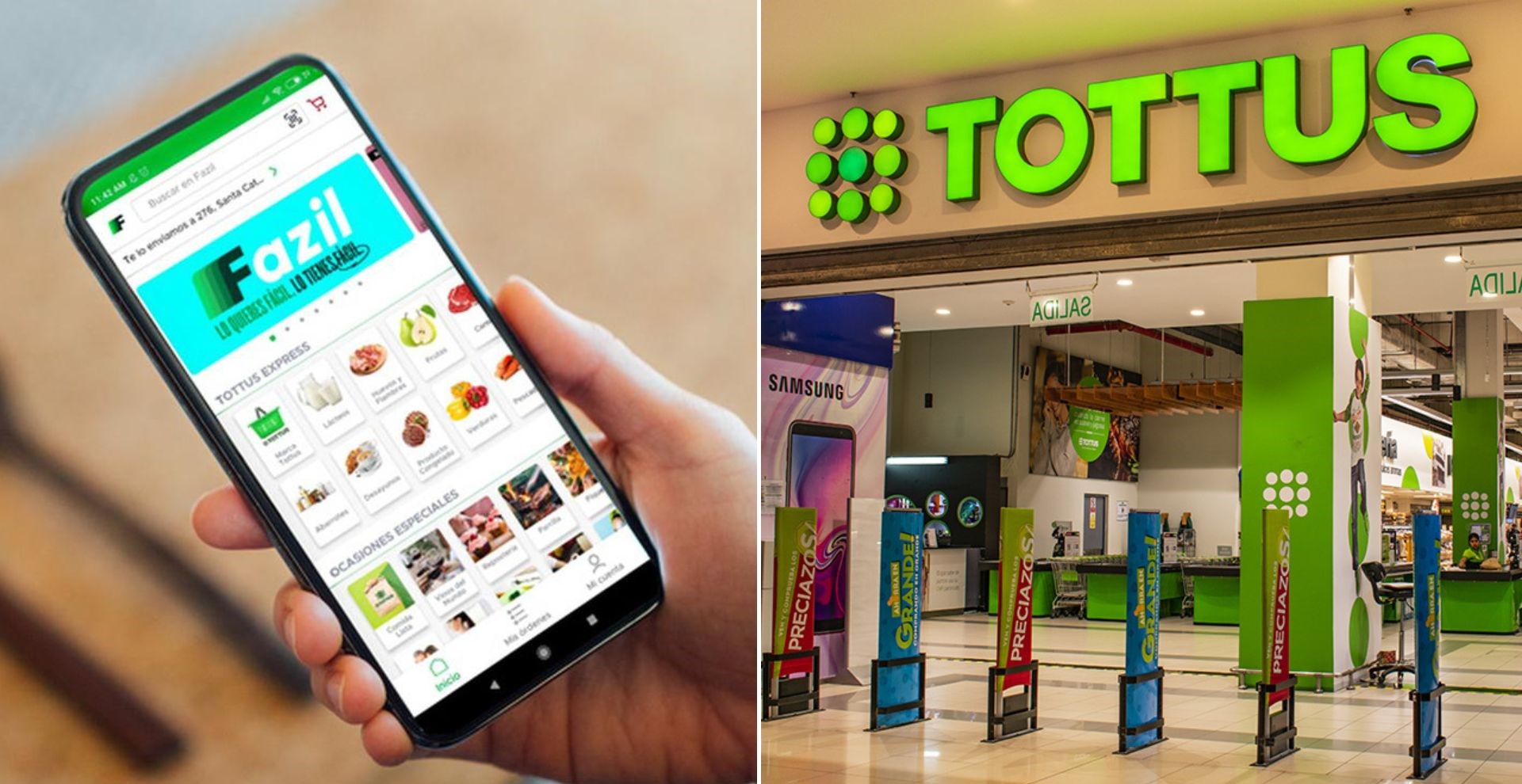 Fazil, la aplicación de delivery del Grupo Falabella, ahora será Tottus App