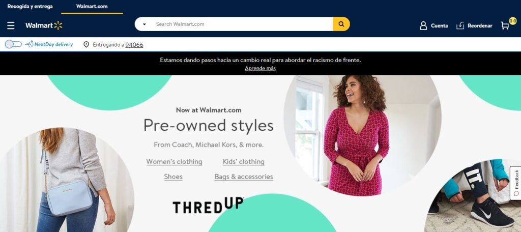 Walmart suma una gran variedad de marcas de moda en su tienda online