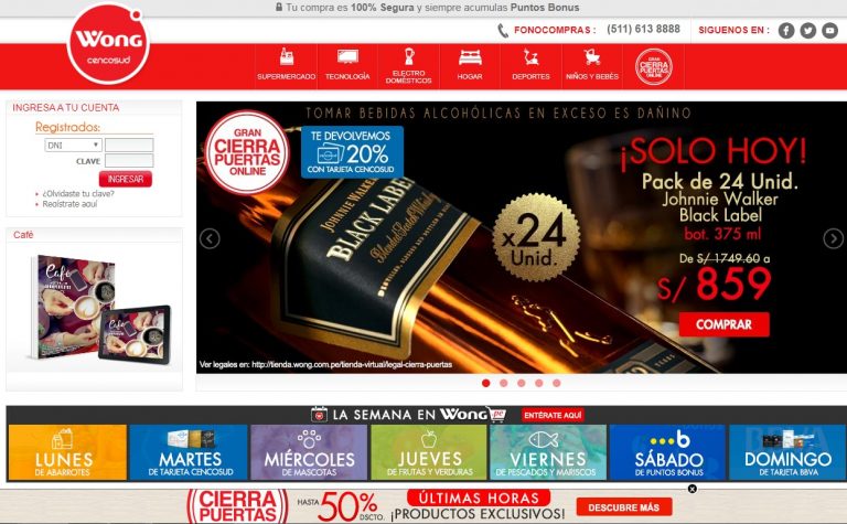 Cencosud fortalece estrategia digital en Wong y Metro